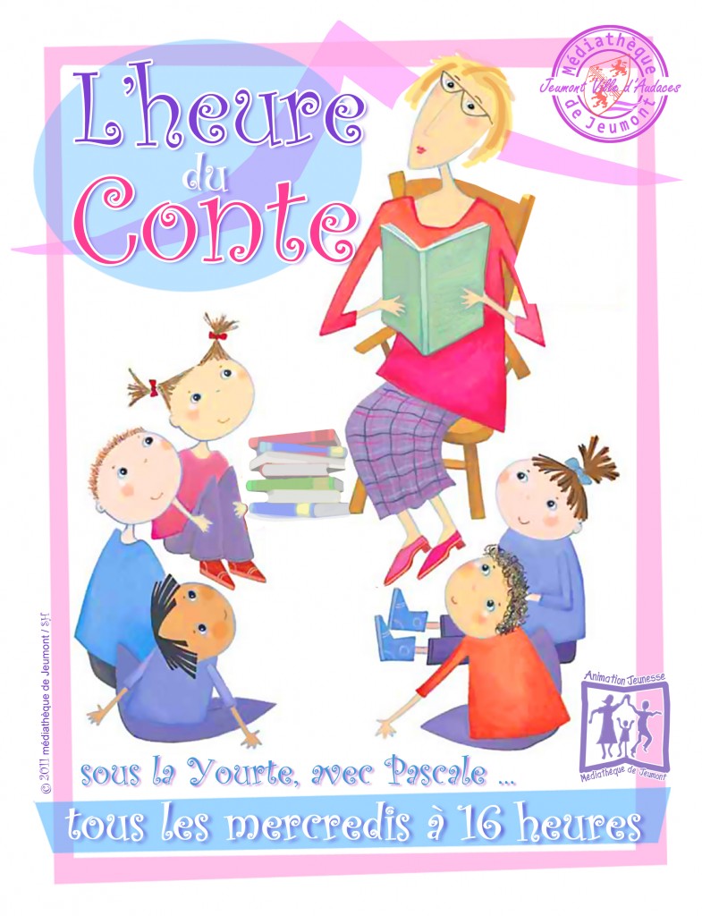 affiche l’heure du conte